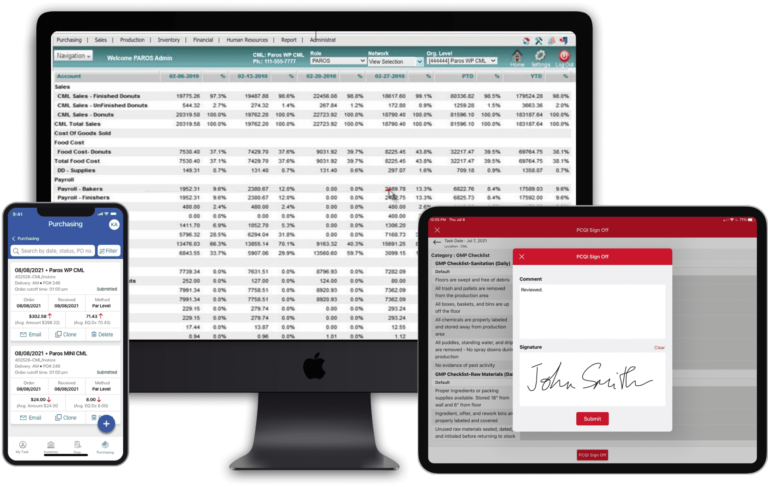 Paros – Ordering & Production Management System